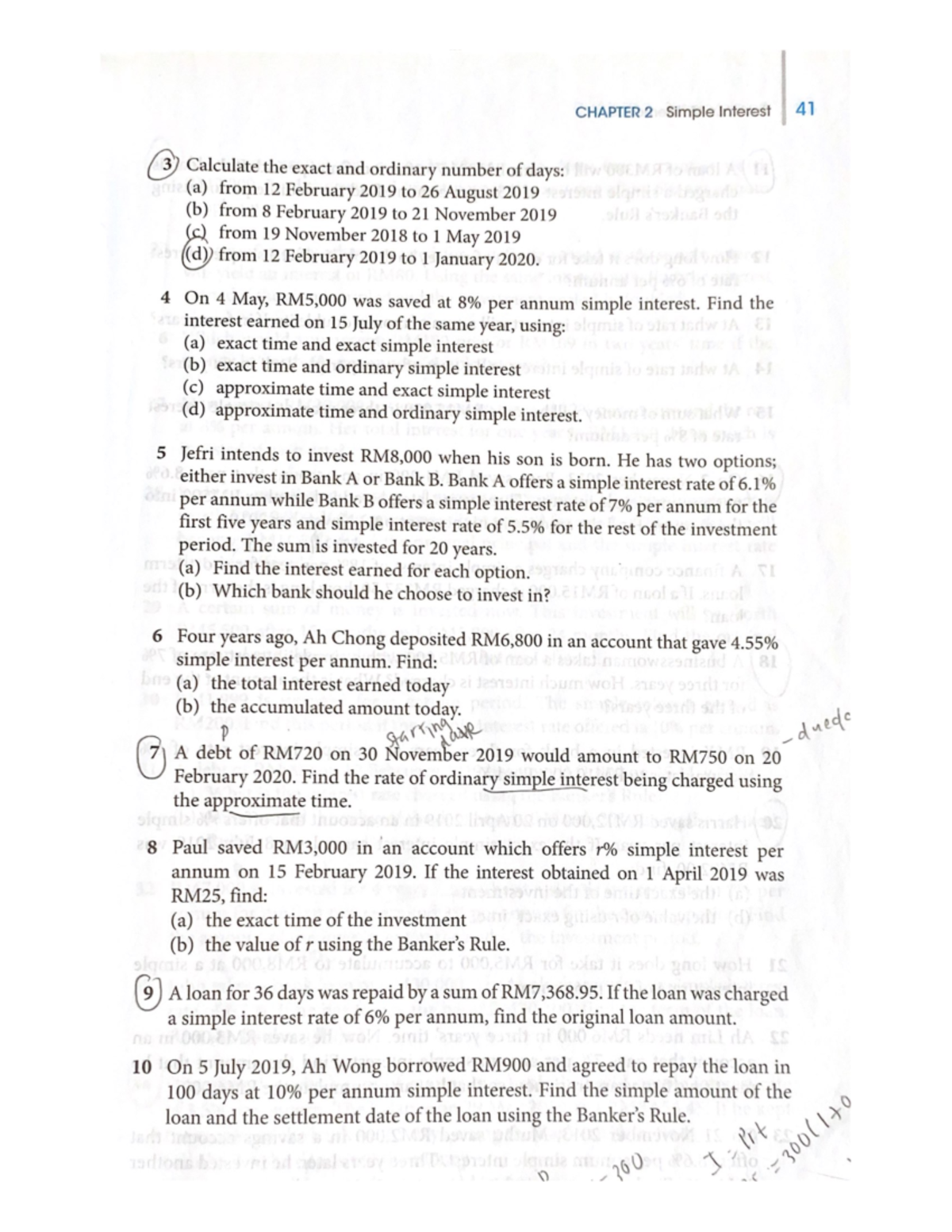 Chapter 2 Simple Interest Questiions And Answers Business In