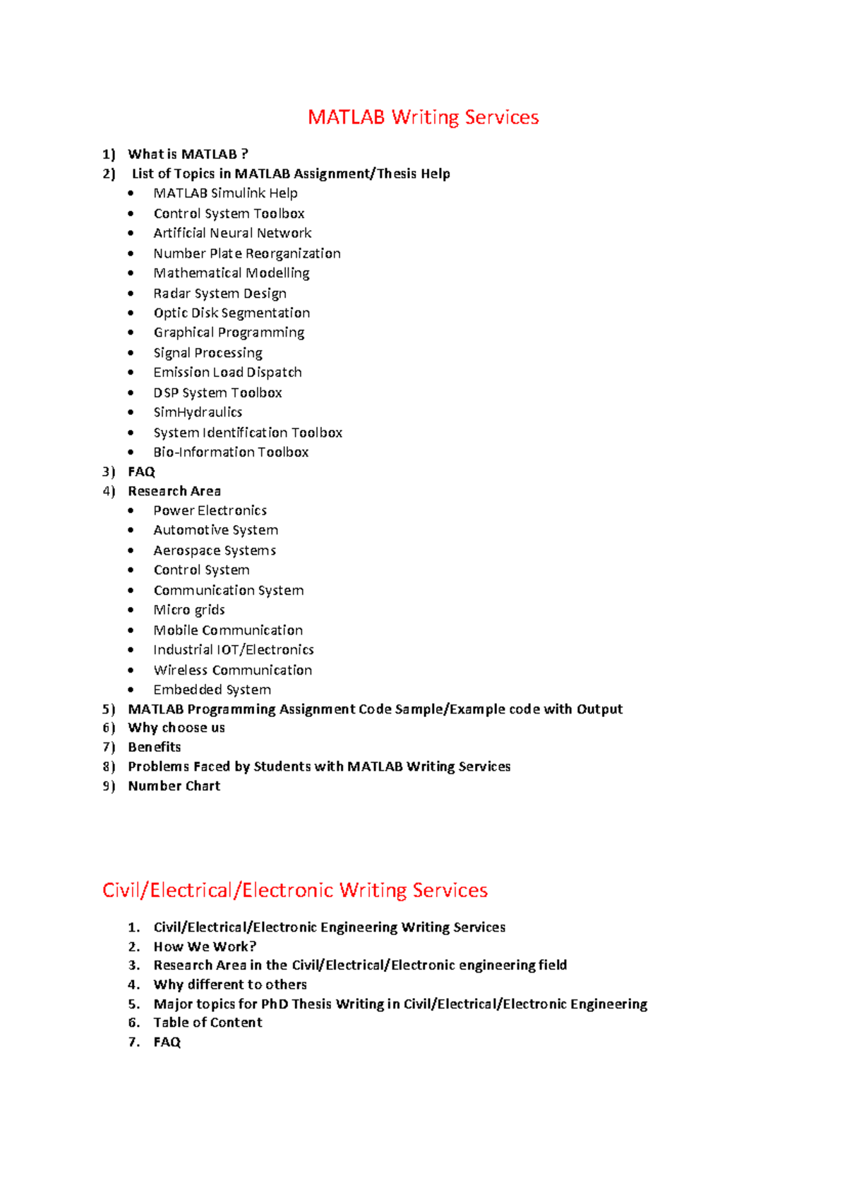 Matlab Writing Services - MATLAB Writing Services 1) What is MATLAB? 2 ...