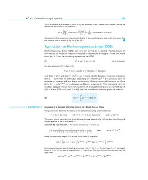 Advanced Engineering Mathematics (52) - SEC. 6 Systems of ODEs 245 ...