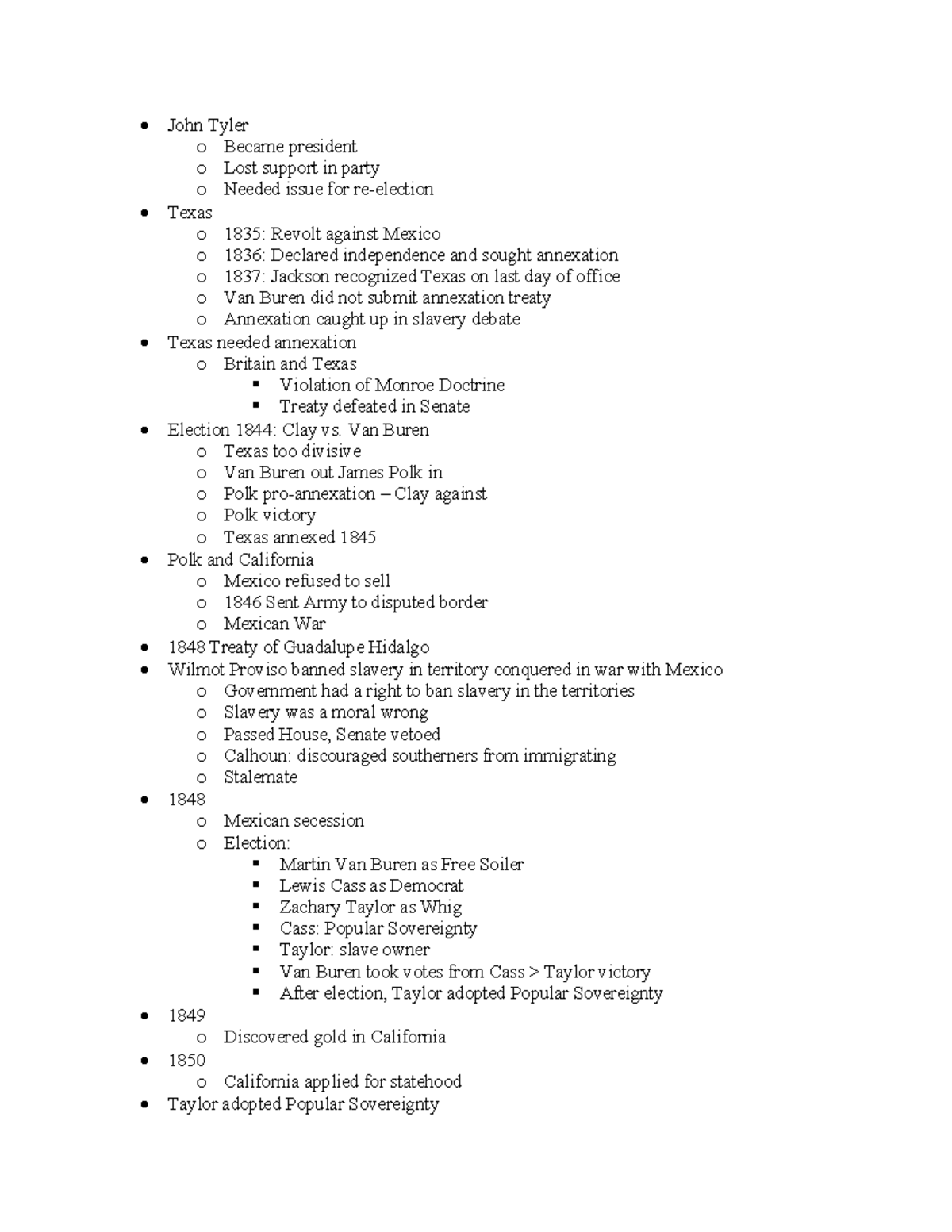 History Part26 -Cultural differences -Economic differences - John Tyler ...