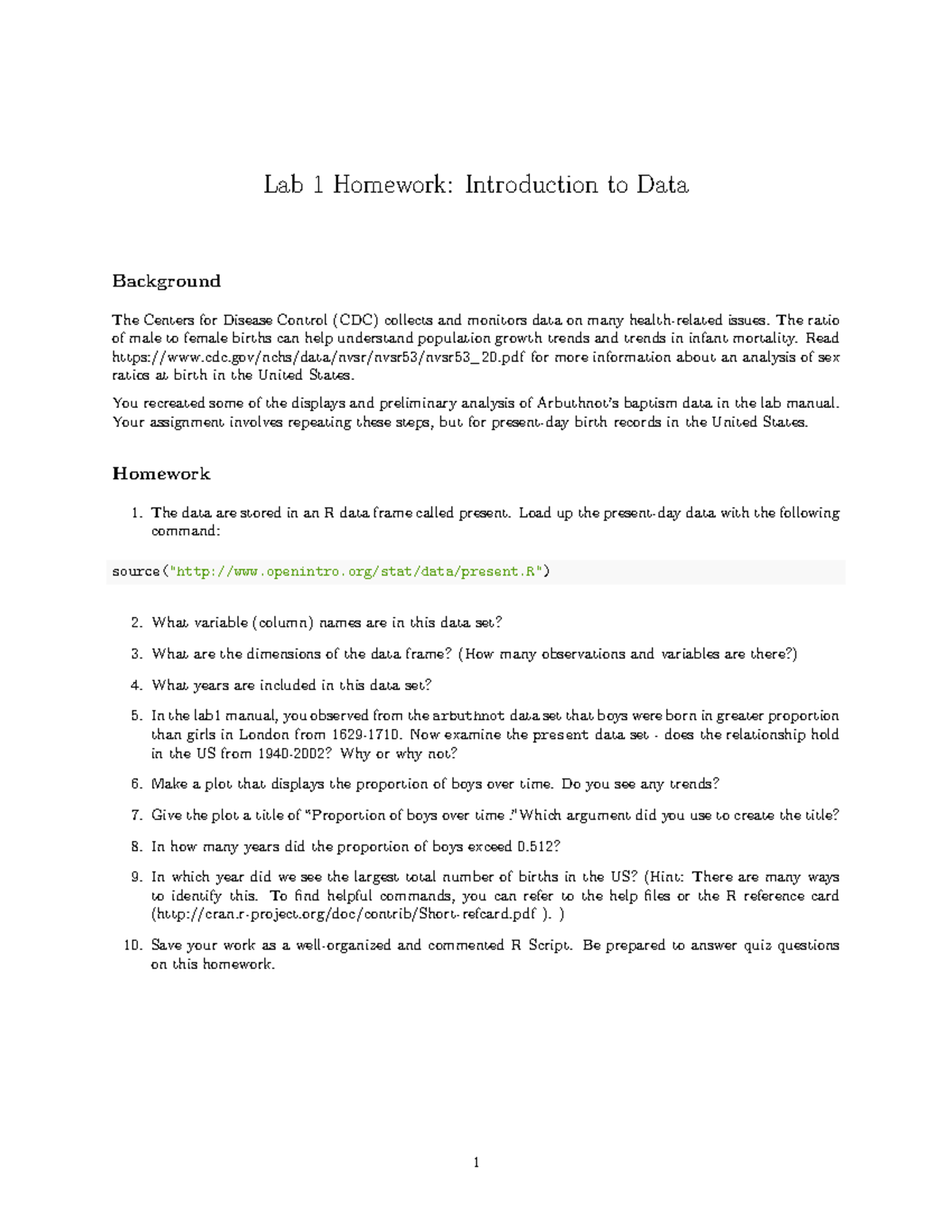 Lab1 Homework - It's about collecting, analyzing, and reporting the ...