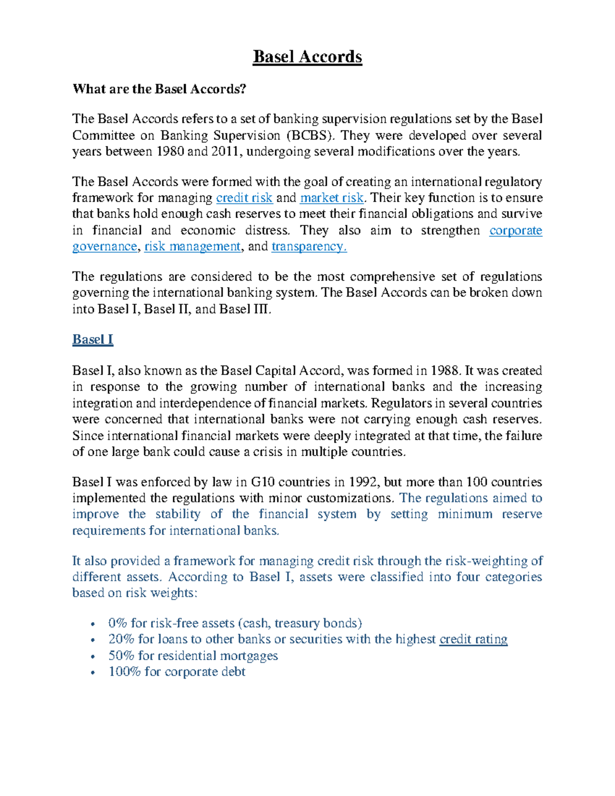 Basel Accords - They were developed over several years between 1980 and ...