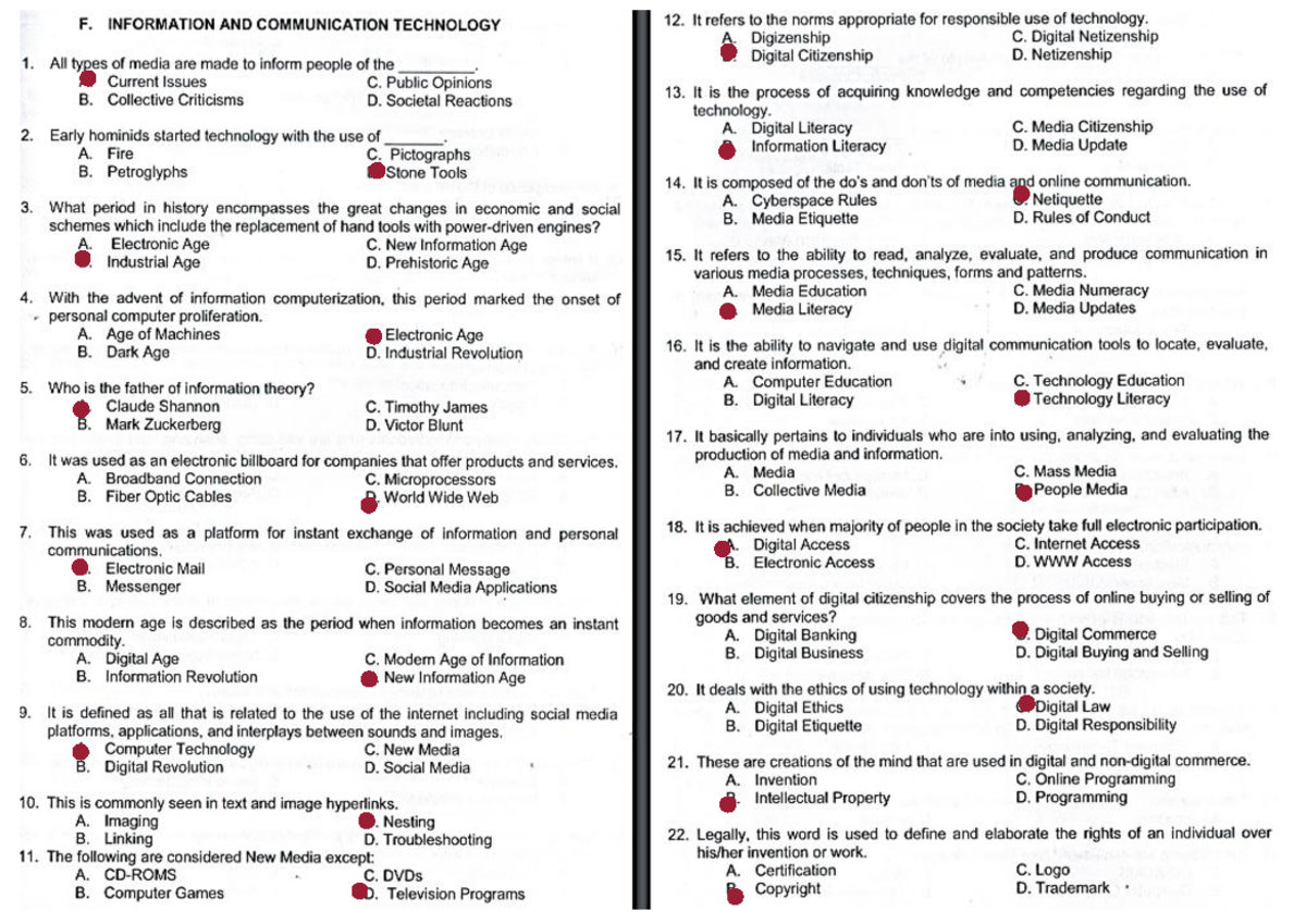ICT-RVWR copy - Reviewer - F. INFORMATION AND COMMUNICATION TECHNOLOGY ...