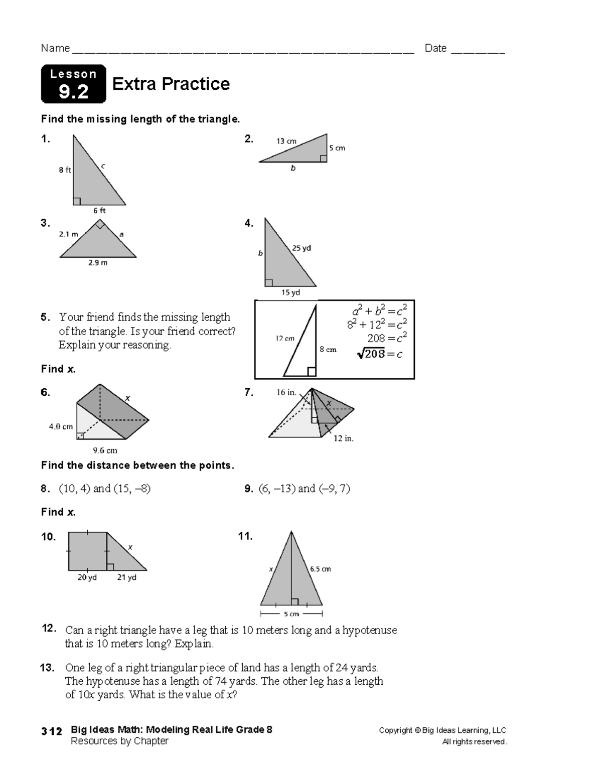 Math+8+9 - 2er - Big Ideas Math: Modeling Real Life Grade 8 Copyright ...