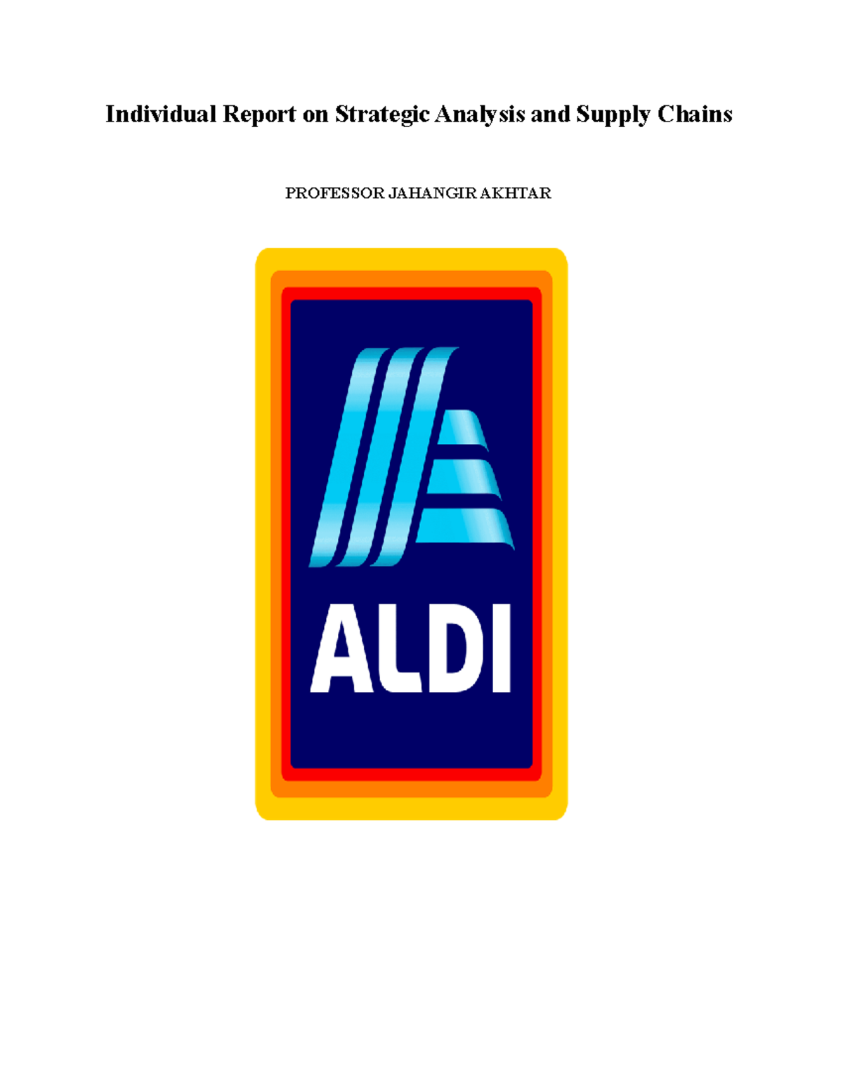 ALDI LADY B, Updated - Overview of ALDI - Individual Report on ...