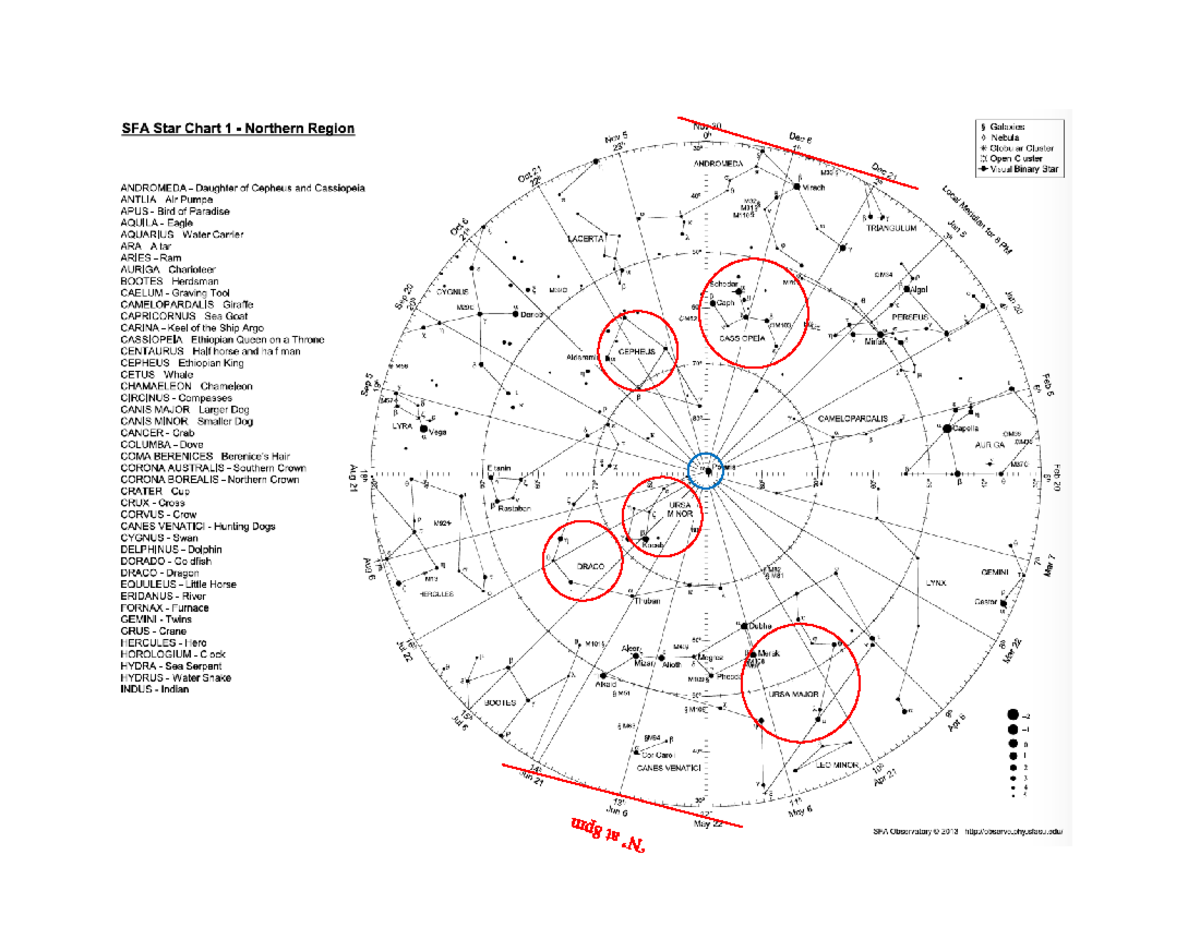 SFA Star Chart Part 1 - ASTR 107 - Studocu