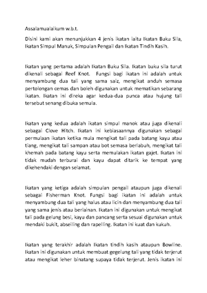 Contoh Penulisan Reflektif - 1 PENGENALAN Menurut Then (2013), amalan ...