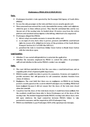 Talem Qualem - The thin-skull rule The case of Smit v Abrahams 1994 (4 ...