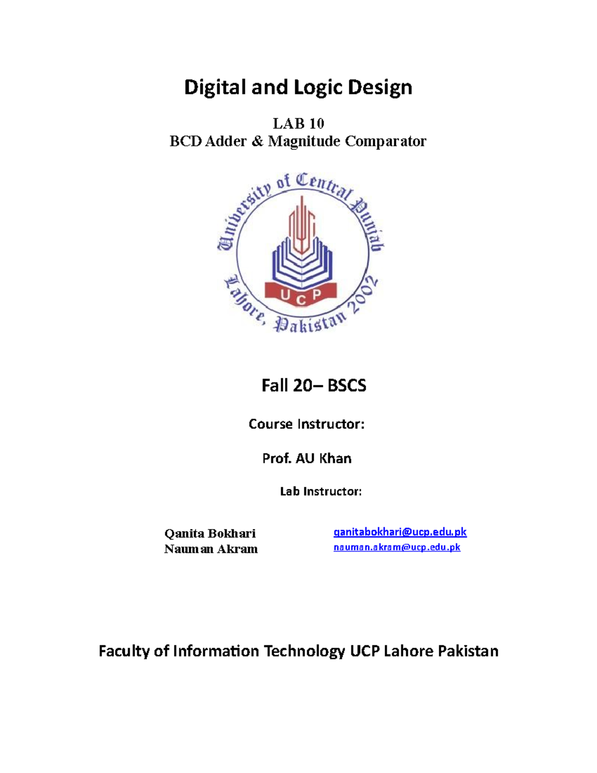 Midterm 7 15 July 2020, answers - Digital and Logic Design LAB 10 BCD Adder & Magnitude - Studocu