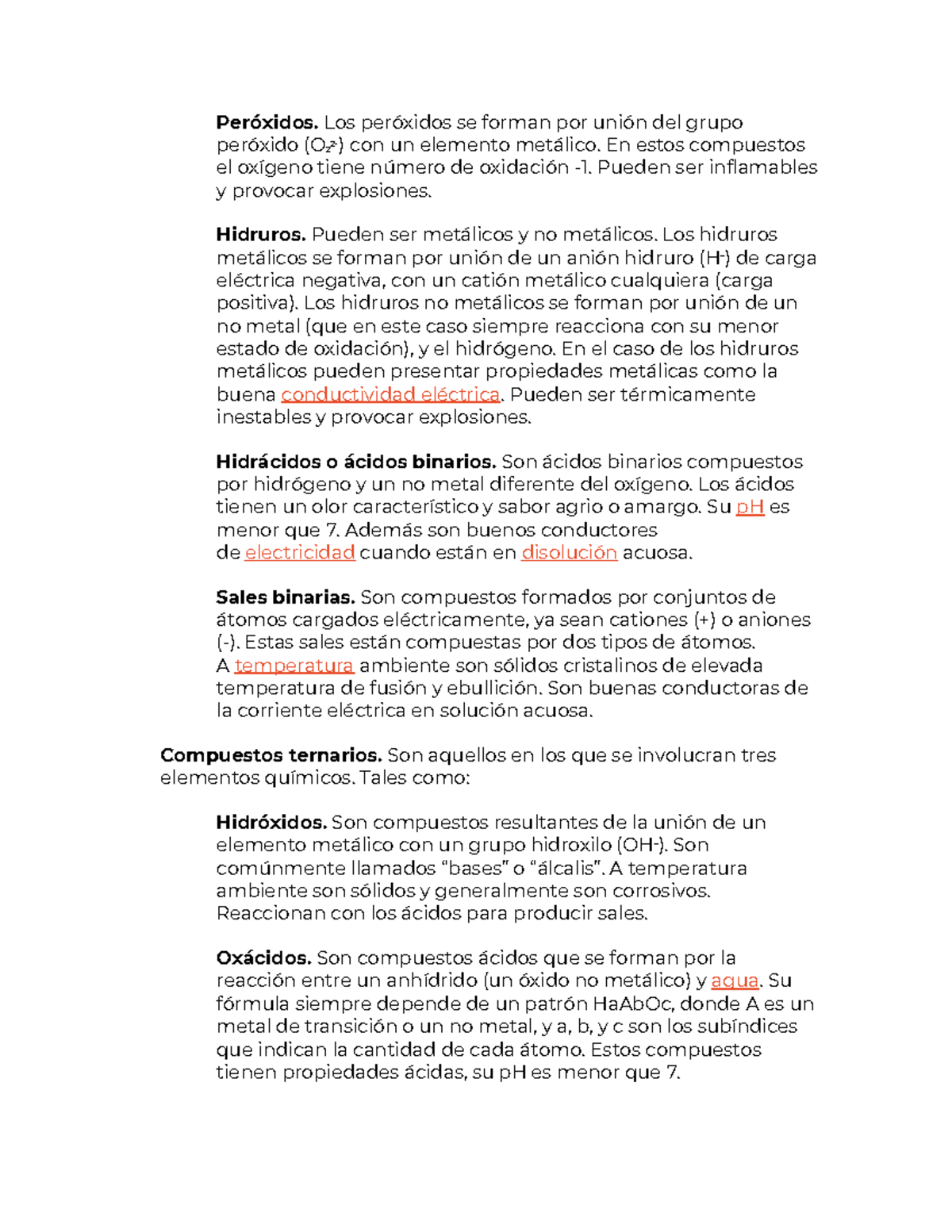 Peróxidos - quimica - Peróxidos. Los peróxidos se forman por unión del ...