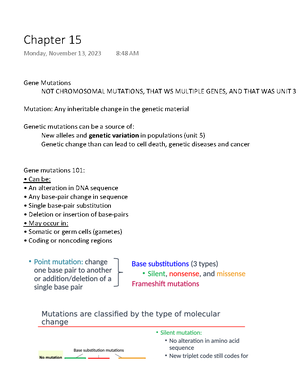 Evolution - In-depth notes from BIOL-1001 lectures on chapters 22 and ...