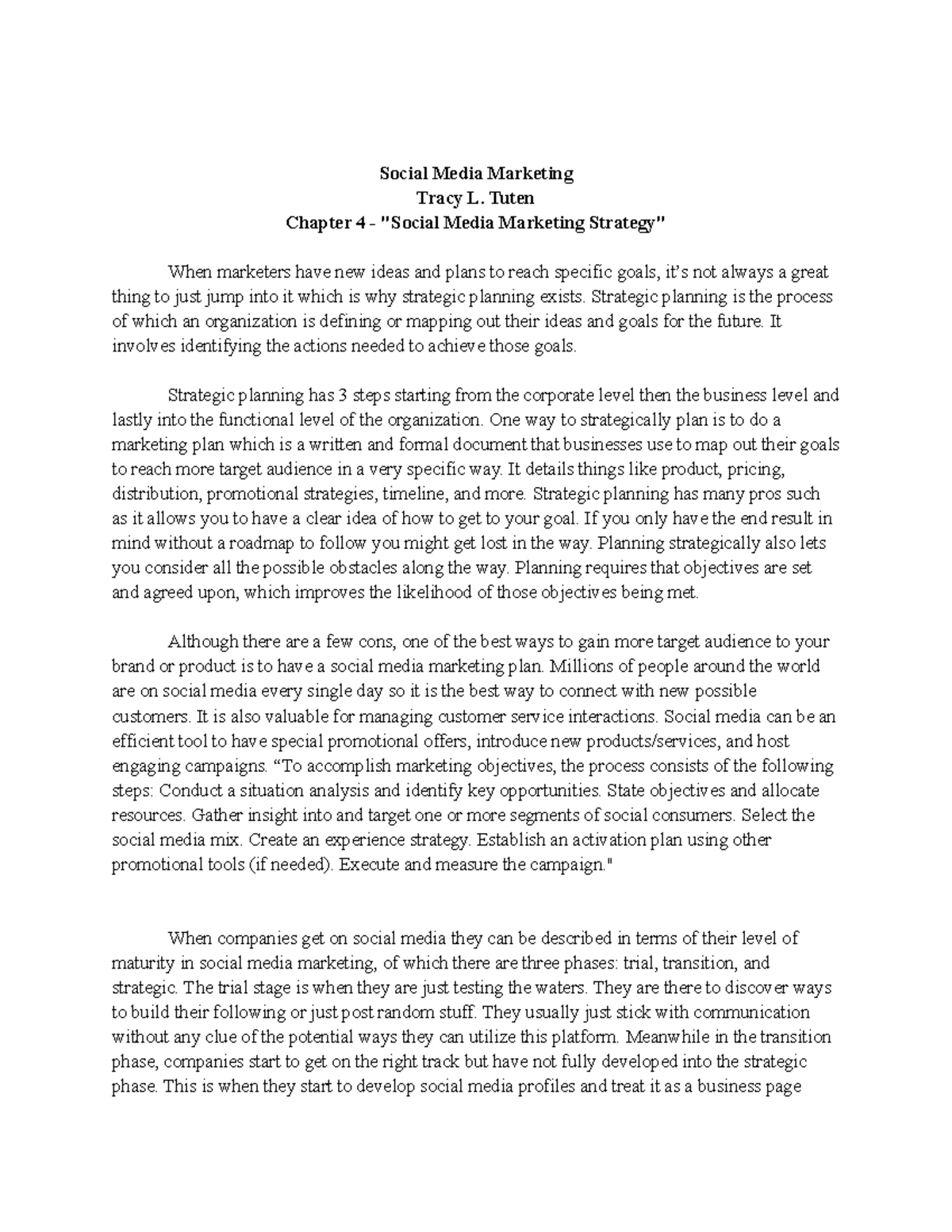 Chapter 4 - Social Media Marketing Strategy-2 - Social Media Marketing ...