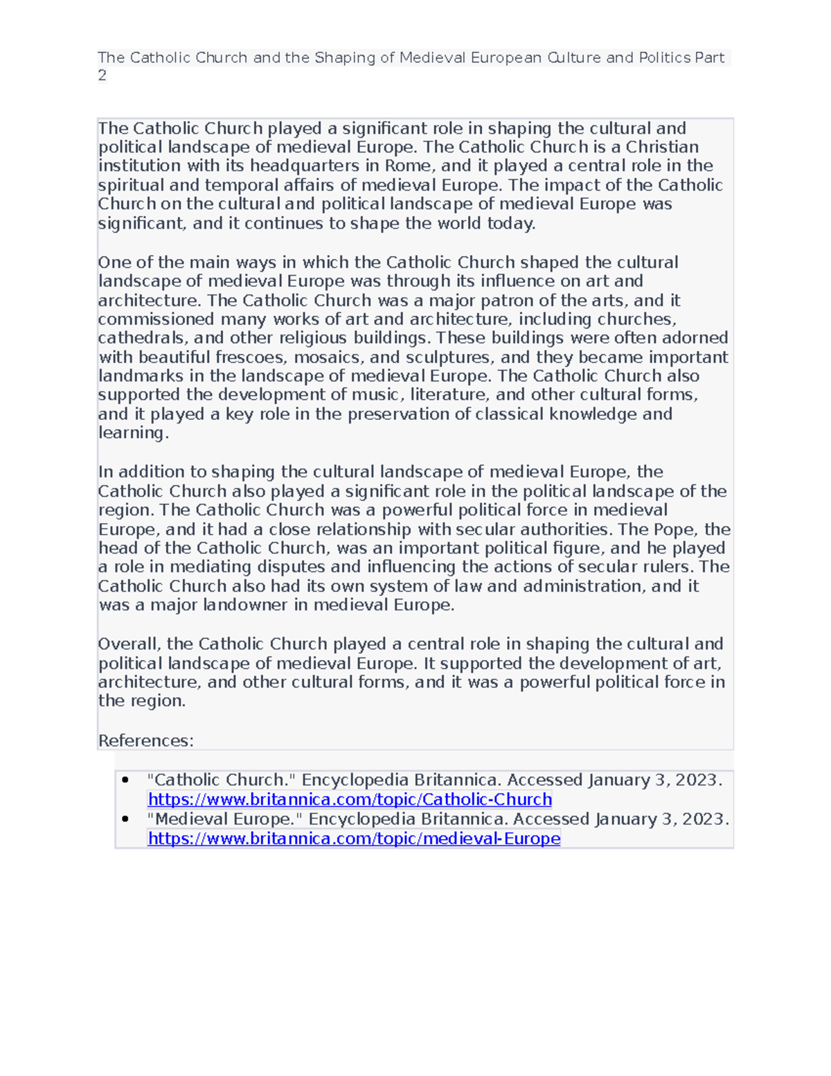 Part 2 - a more in depth look at the roman empire and some religious ...