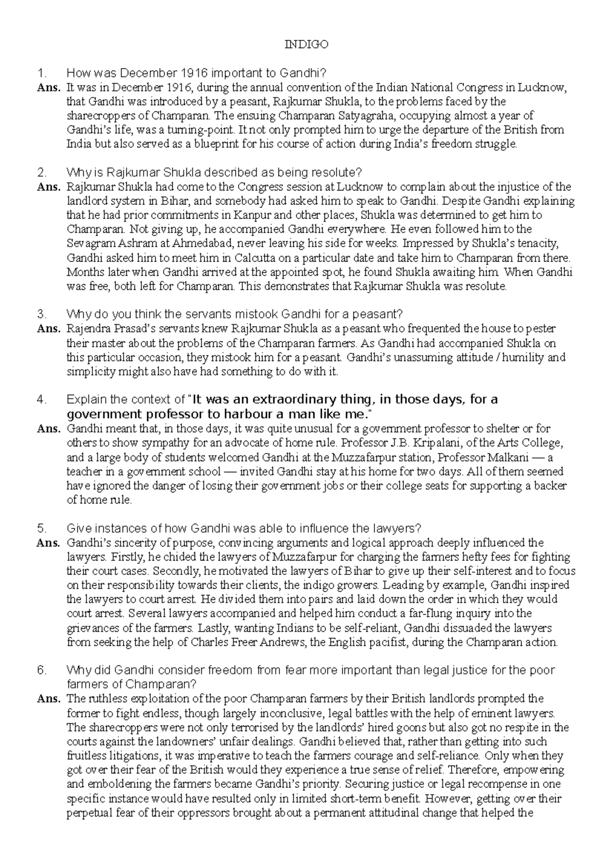 5. Indigo - English Chapter - Indigo summary is going to assist ...