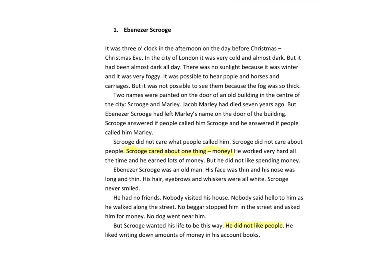 A Christmas Carol by Charles Dickens - Visitors for Scrooge On ...