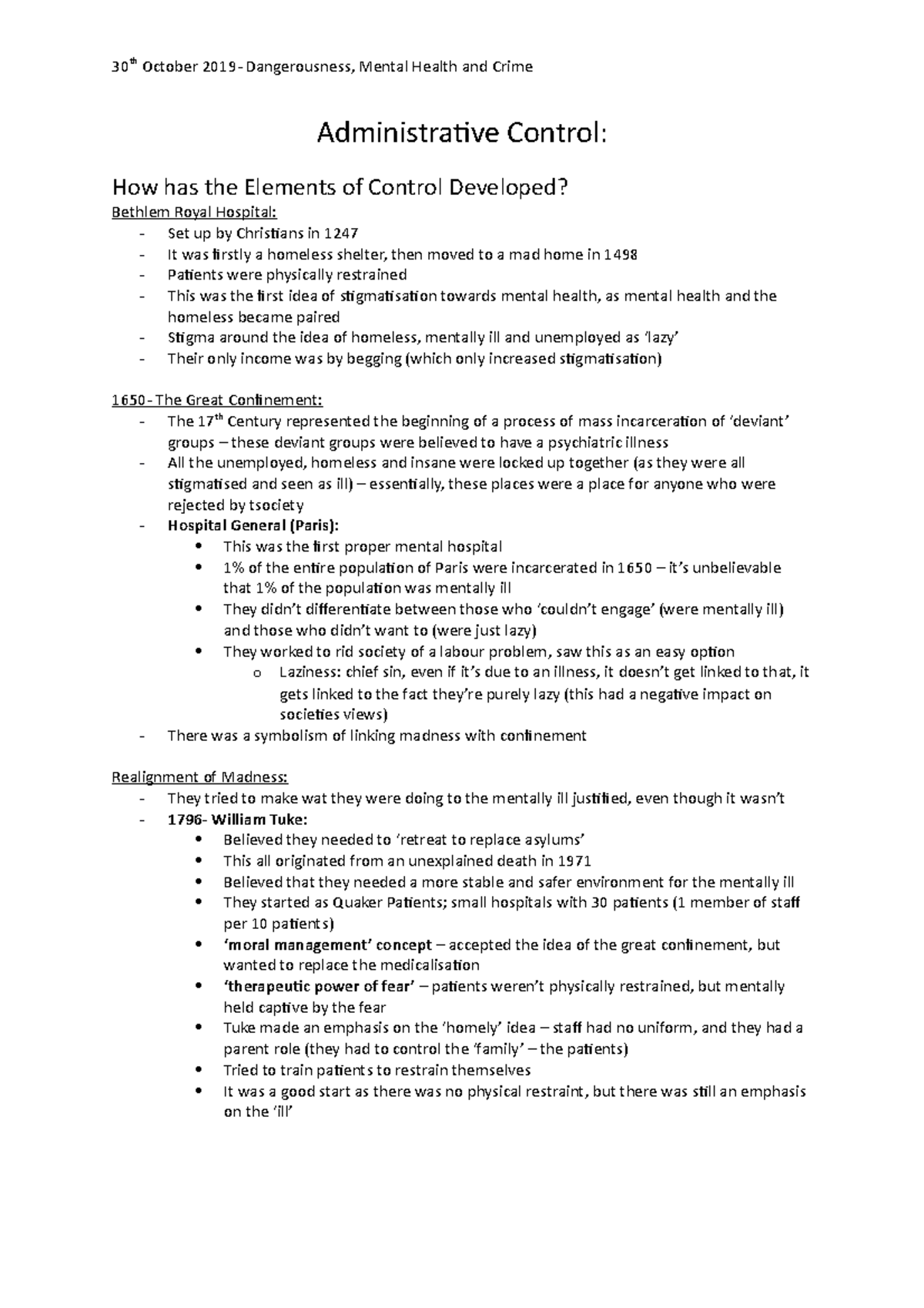 Administrative Control - Administrative Control: How has the Elements ...