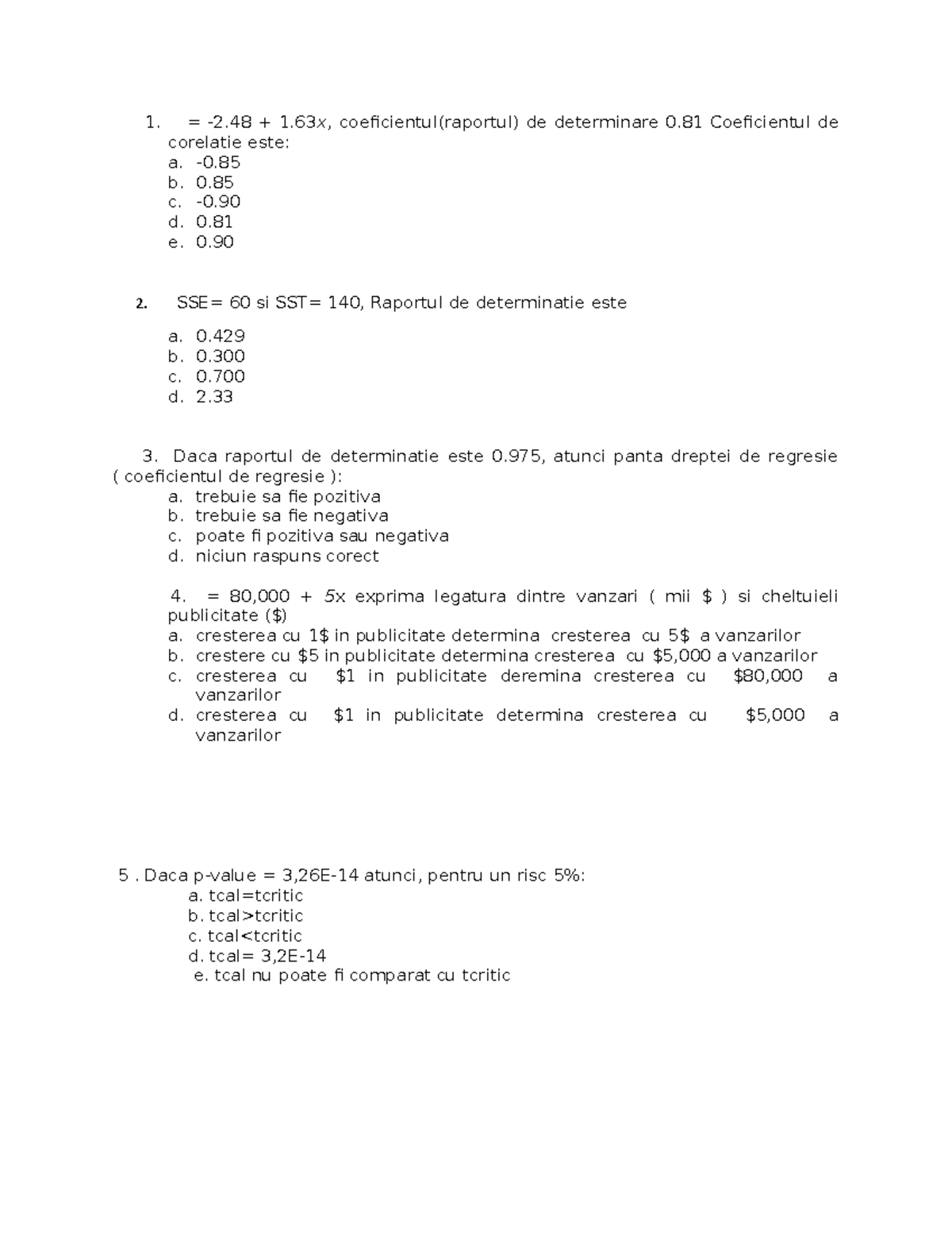Aplicatii recapitulative - = -2 + 1, coeficientul(raportul) de ...