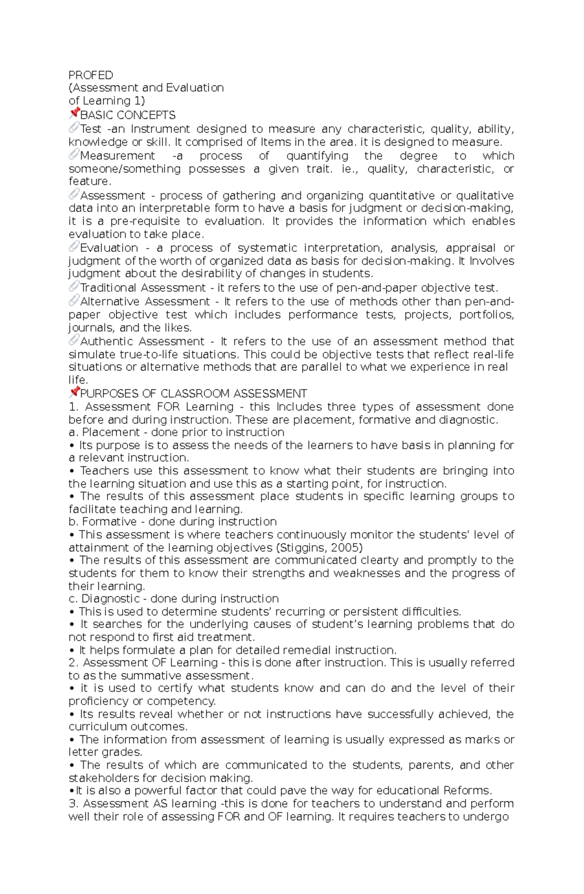 Reviewer for mock board - PROFED (Assessment and Evaluation of Learning ...