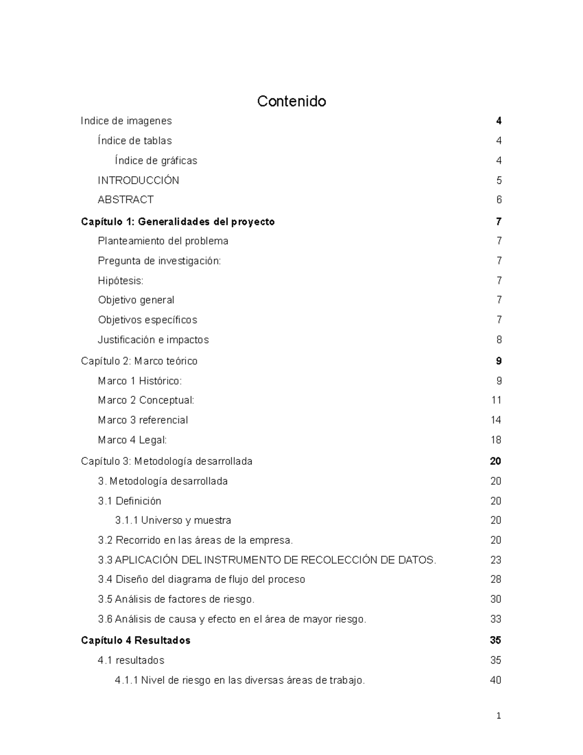 Informe final - Contenido Indice de imagenes Índice de tablas Índice de ...