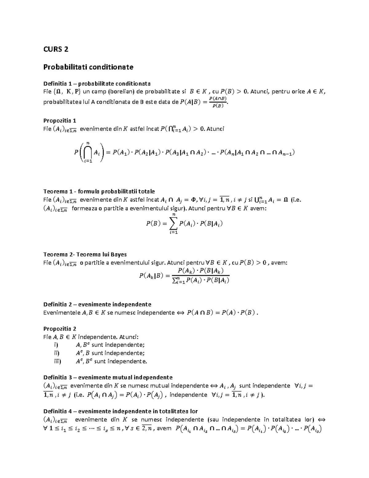 Seminarul al patrulea de probabilitati fas fas fas fas - CURS 2 ...