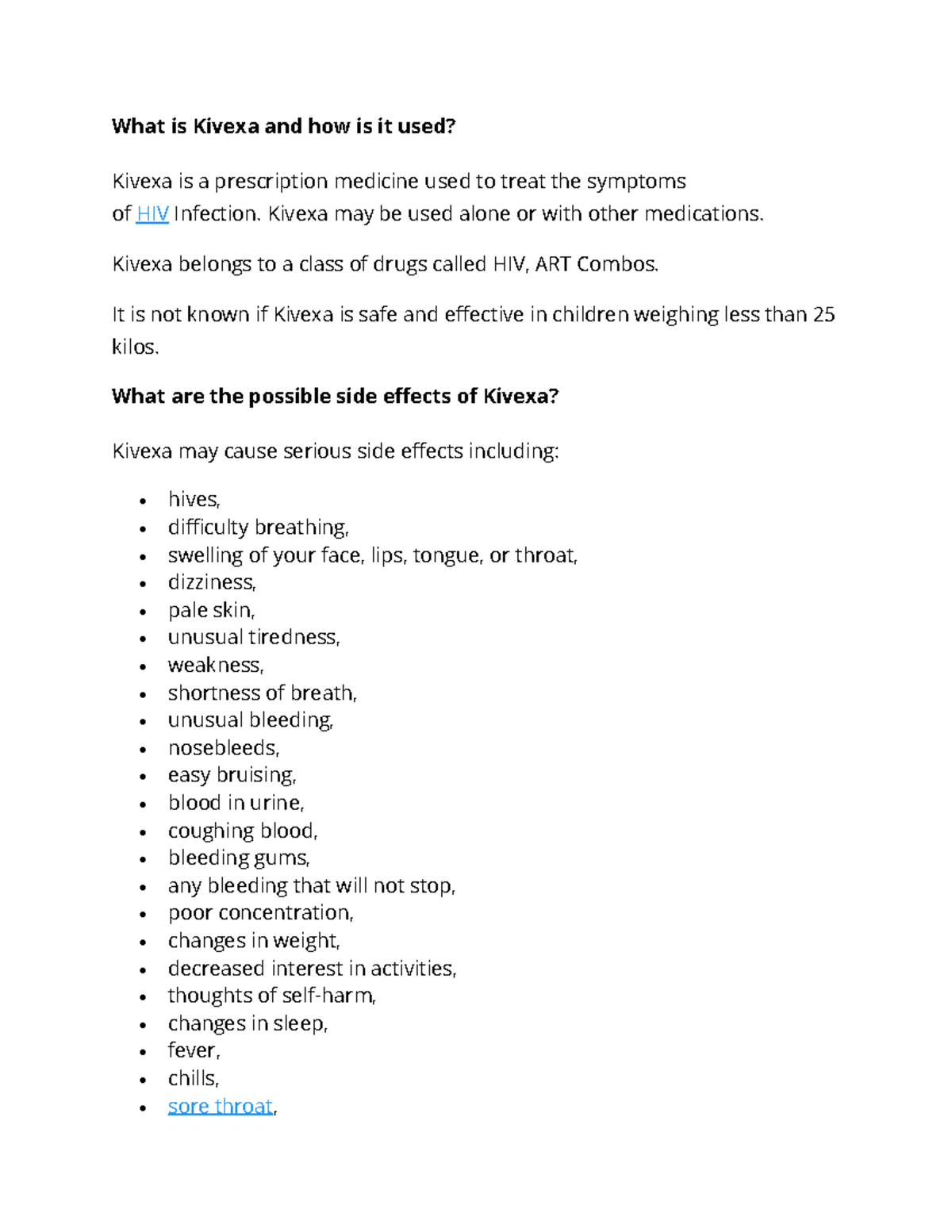 Kivexa - summary - What is Kivexa and how is it used? Kivexa is a ...