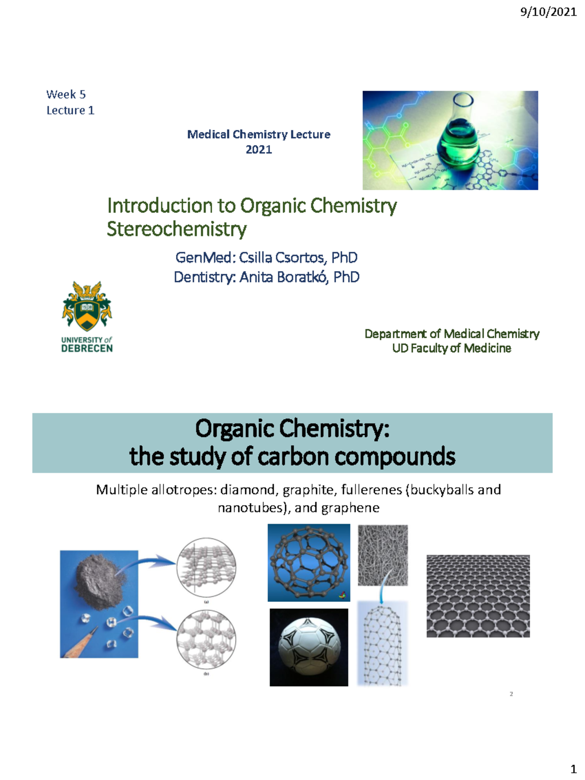 5.1 lecture 2021 stereochemistry - Introduction to Organic Chemistry ...