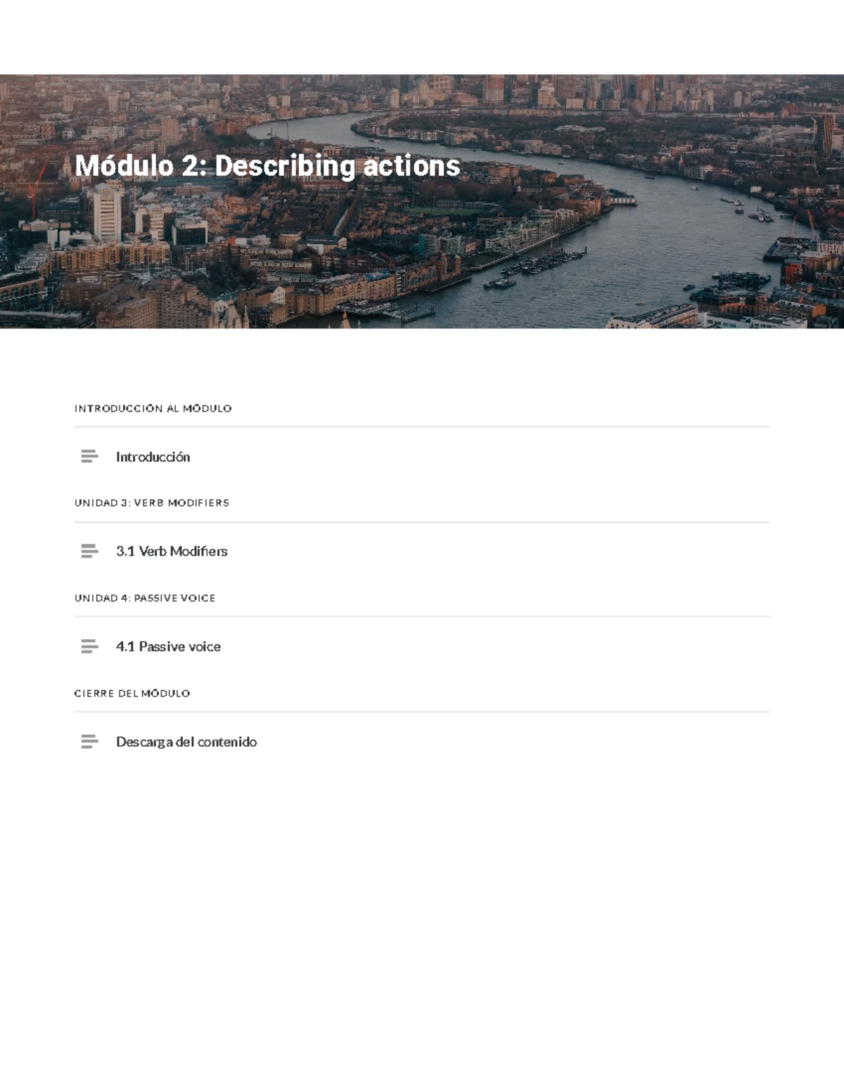 M2 - modulo compleato - IN TR ODUCCIÓN AL MÓDULO UN IDAD 3: VER B ...