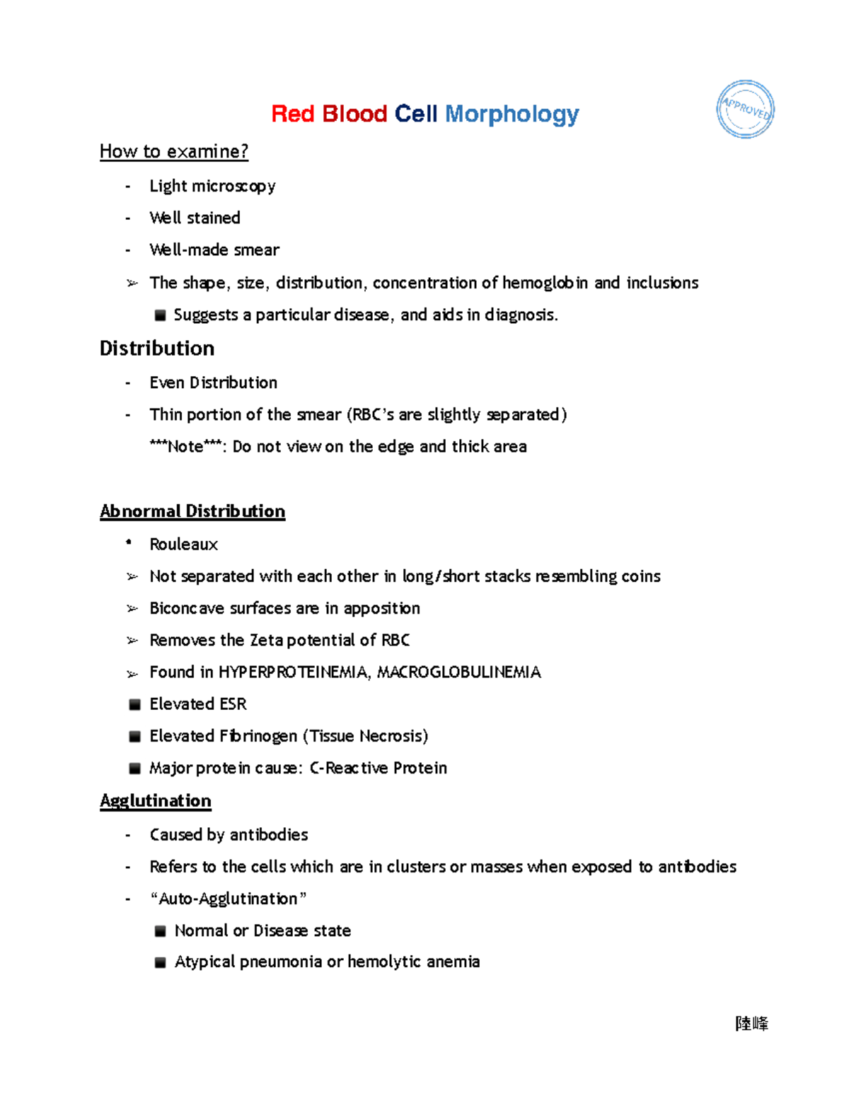 Hematology PPT Cell Morphology - Warning: Error during font loading: XMLHttpRequest is not ...