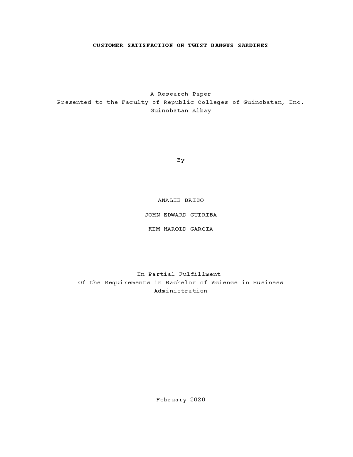 Bangus 1 - THIS IS A RESEARCH PAPER - BS in Accountancy - University of ...