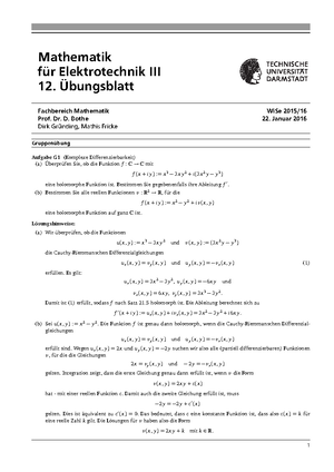 Mathe 4 So Se18 Pfetsch Studentische Losung YA - Klausur: Mathematik IV ...