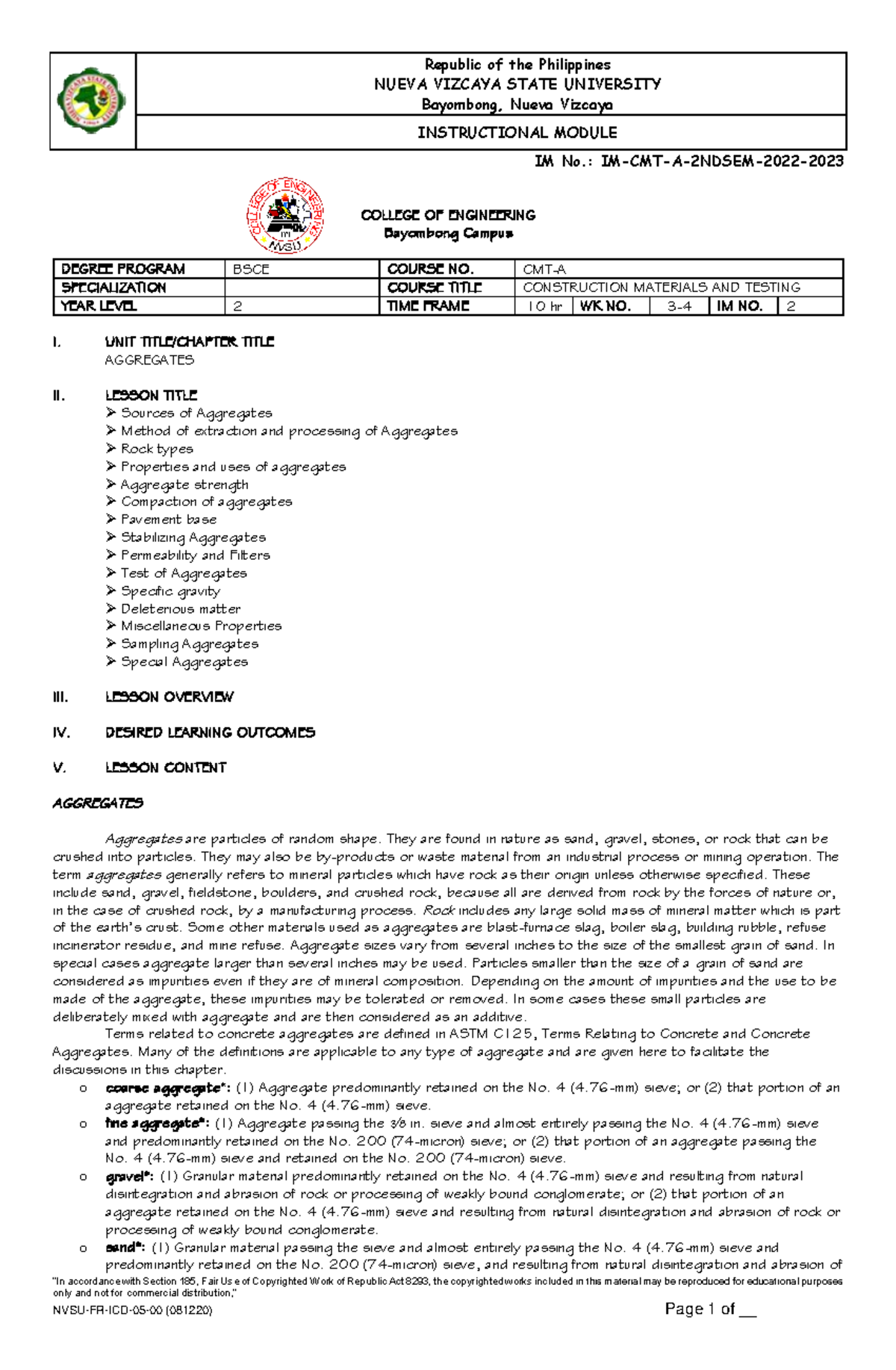 CMT A Module 2 im format - erwerew - NUEVA VIZCAYA STATE UNIVERSITY ...