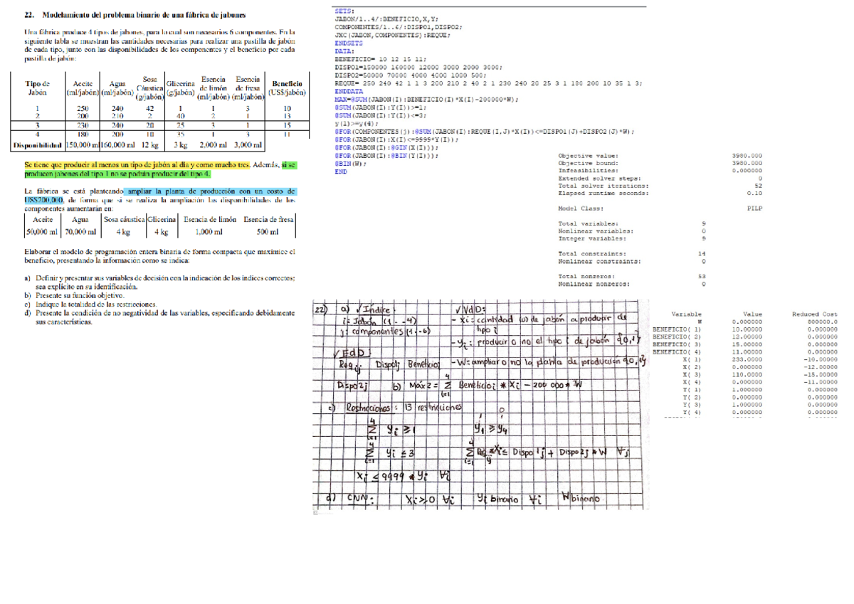 Ejercicios TF - Investigación de Operaciones 1 - Studocu
