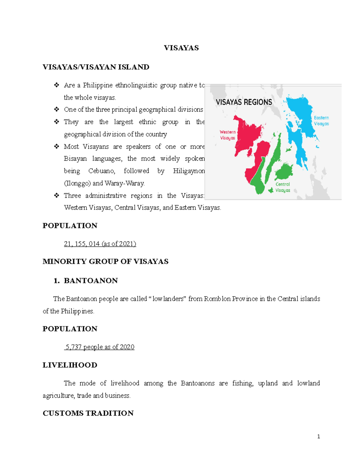 Visayasss - for school project purposes and requirements - VISAYAS ...