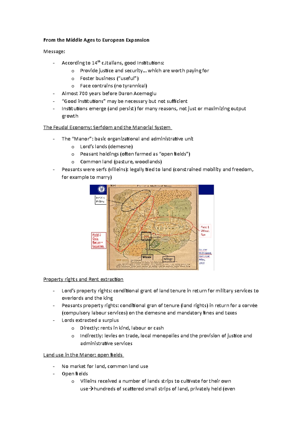 Chapter 5 - Apuntes 5 - From the Middle Ages to European Expansion ...