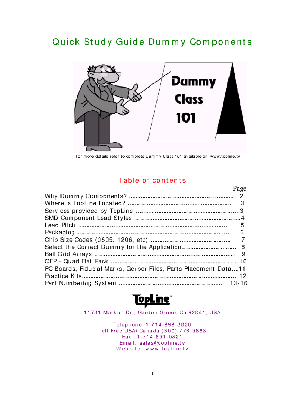 Quick Study - Hi Guys, please check these notes on Dummy (used in shops ...