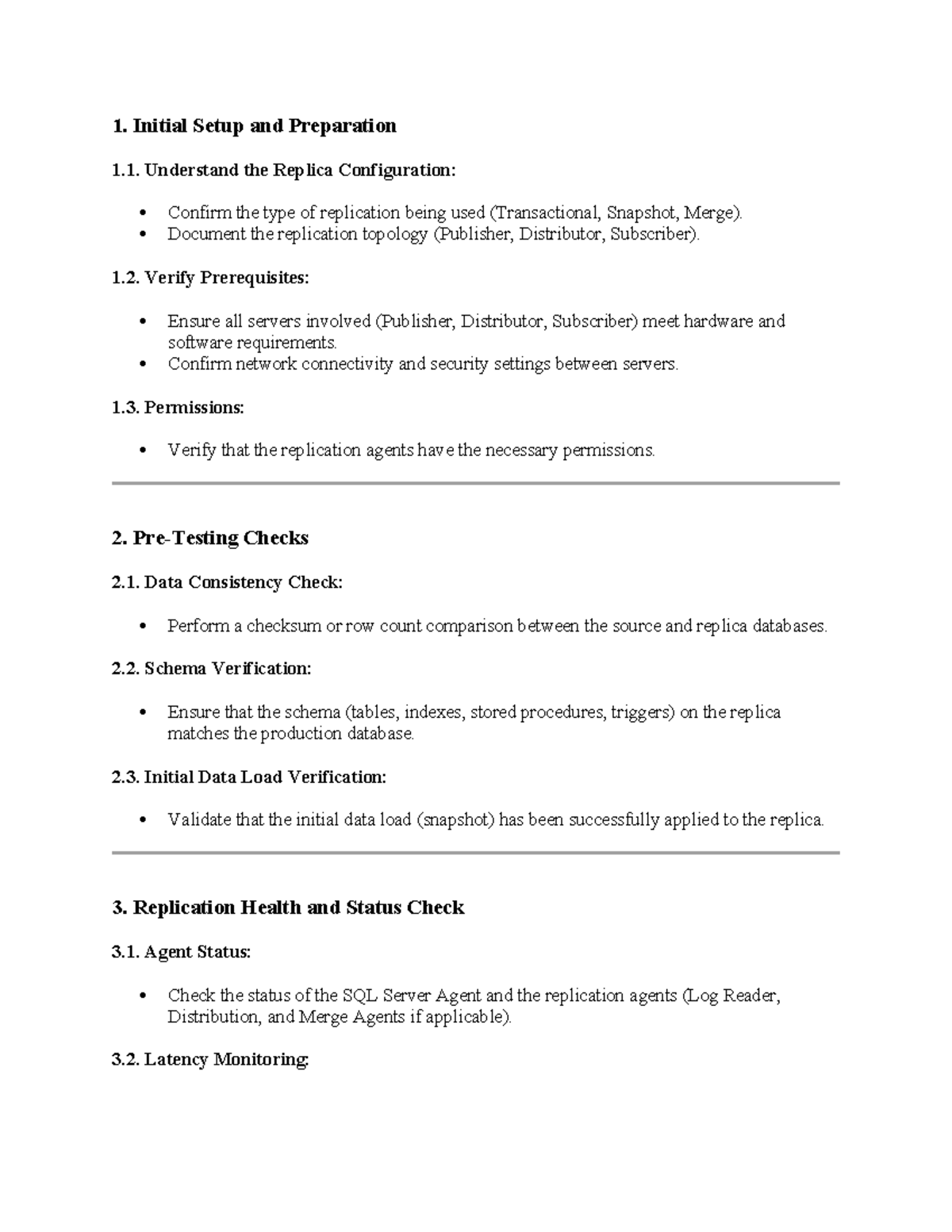 Replica guidelines - tes - 1. Initial Setup and Preparation 1 ...