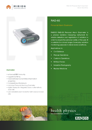Rados survey meter leaflet rds200 - rados RDS- Universal Survey Meter ...