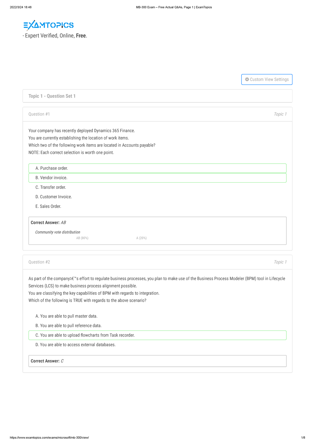 1Database Systems - Expert Veried, Online, Free. Custom View Settings ...