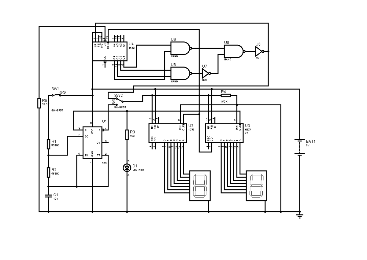 Design. Daniel Cruz Araújo - SW SW-SPST R 33 R 56 C 10u R 4 7 DC 3 Q ...