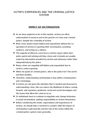 Trauma and Secondary Victimisation - TRAUMA AND SECONDARY VICTIMISATION ...