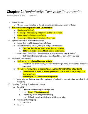 Chapter 6 - Canon - Canon is based on imitation. Imitation ...