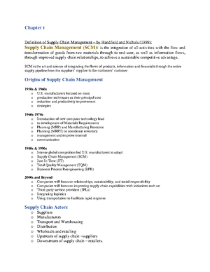 Lecture week 1 - Answered - Introduction to Logistics & Supply Chain Management Topic 01: Part B ...