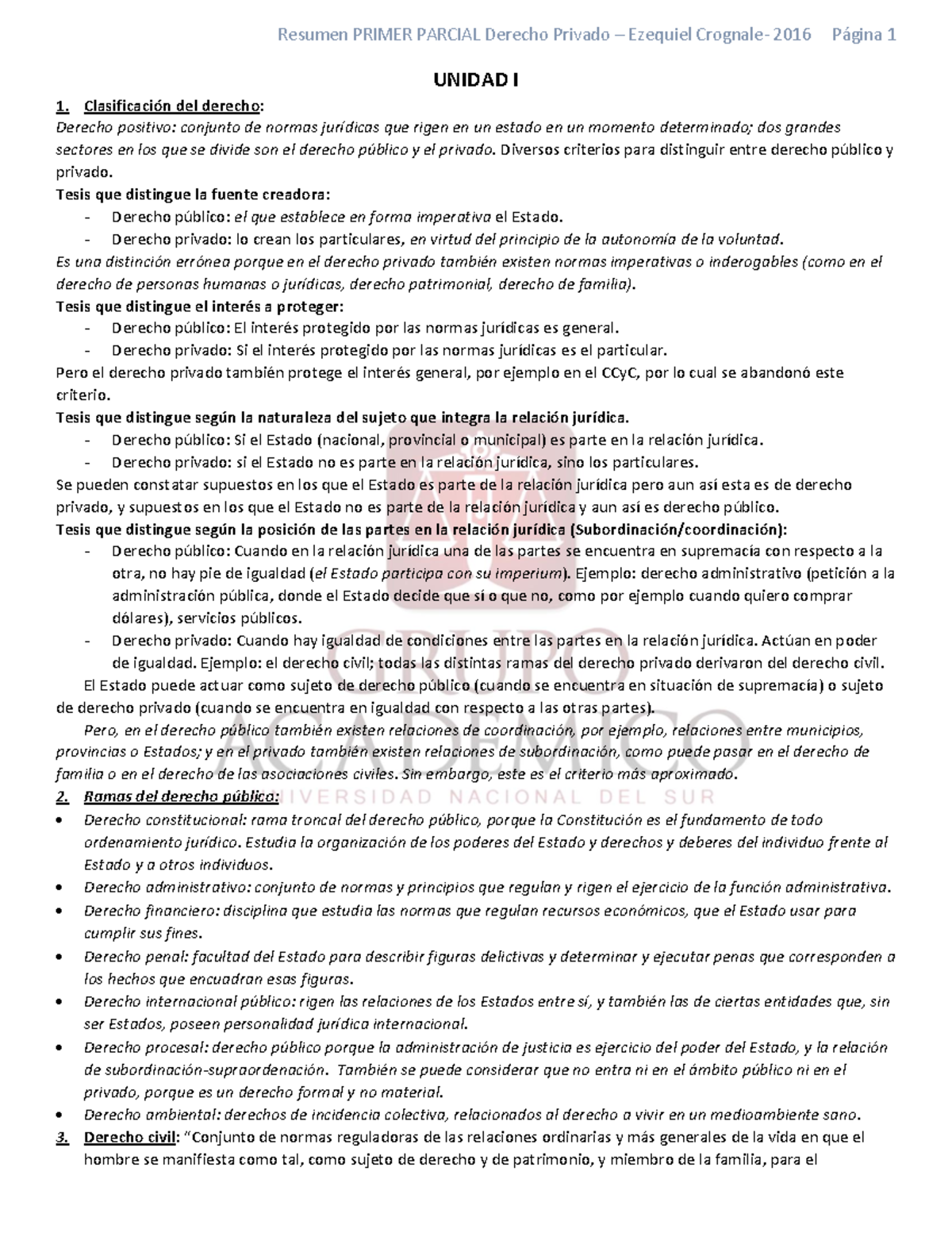 Final Derecho Privado - Warning: TT: undefined function: 32 Warning: TT: undefined function: 32 ...