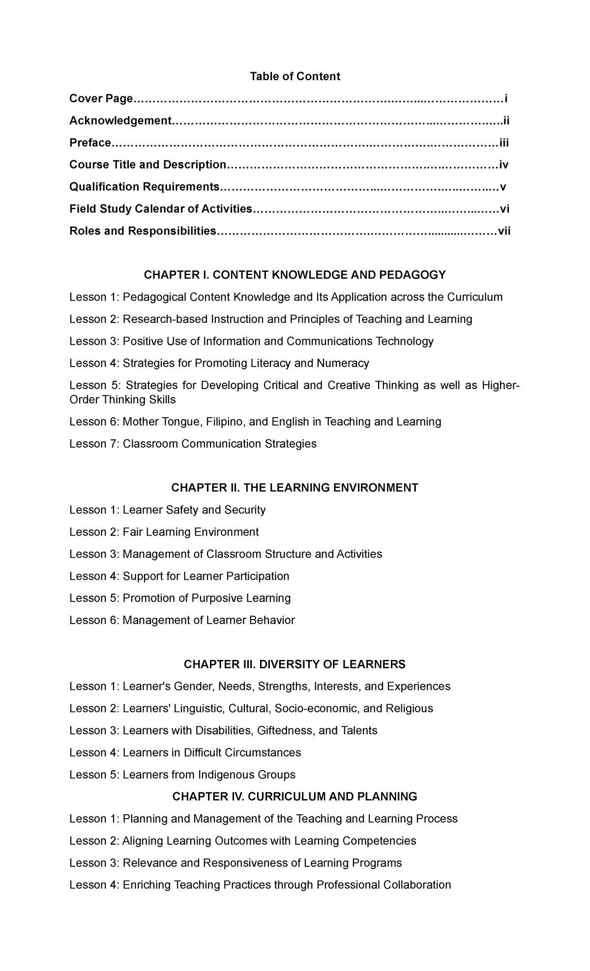 Document-7 - I want to learn more - Table of Content Cover - Studocu
