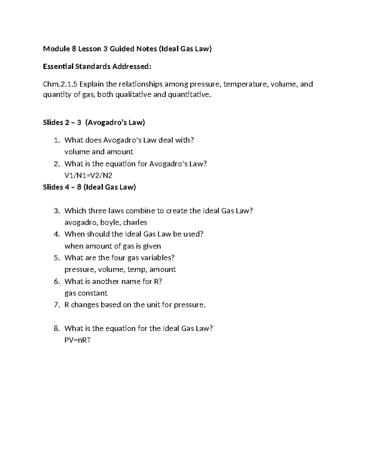 Module Eight Lesson Three Guided Notes-Payton Pickett - Module 8 Lesson ...