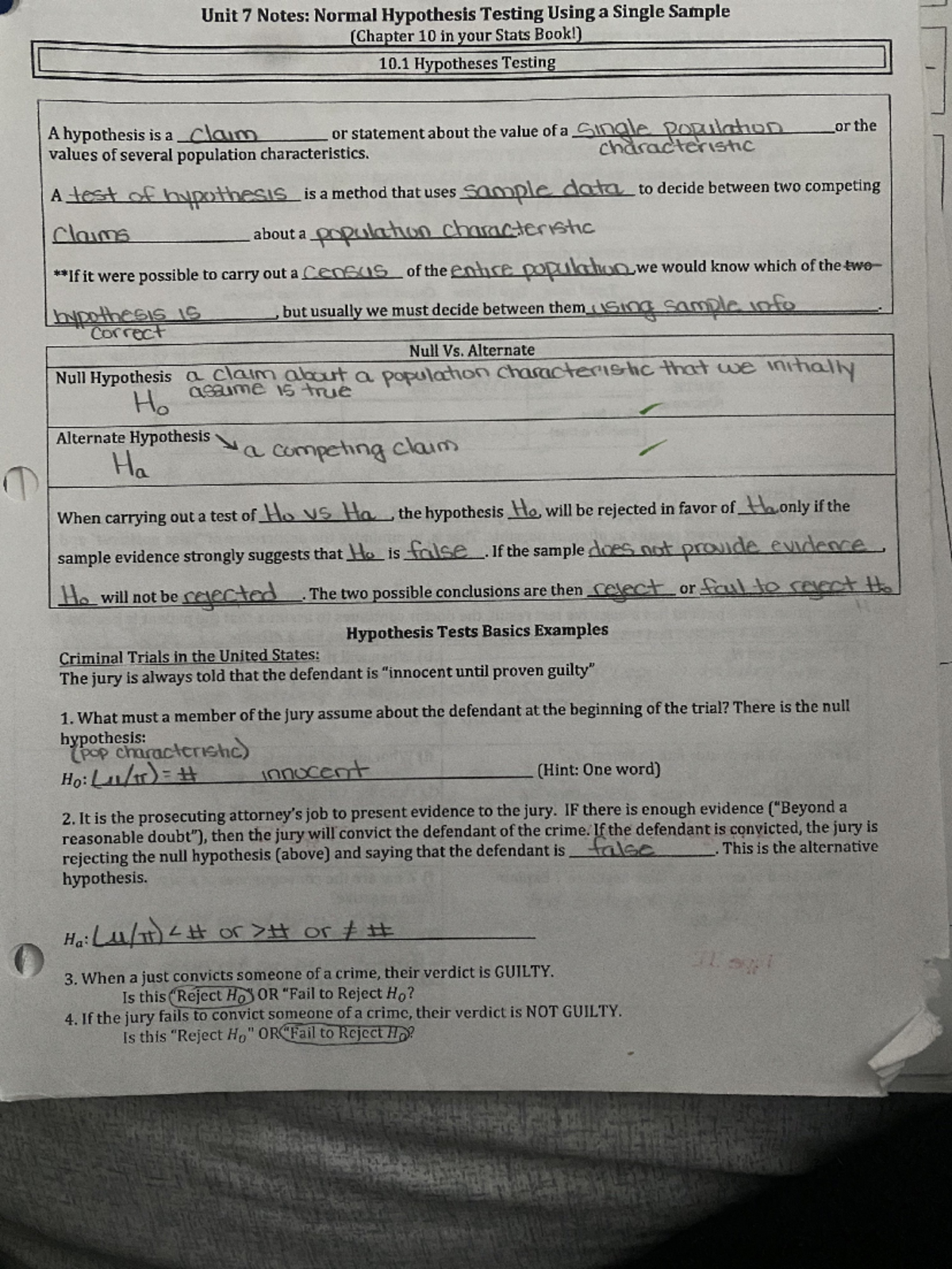 AP Statistics Unit 7 - Unit 7 power and beta overview. - Studocu