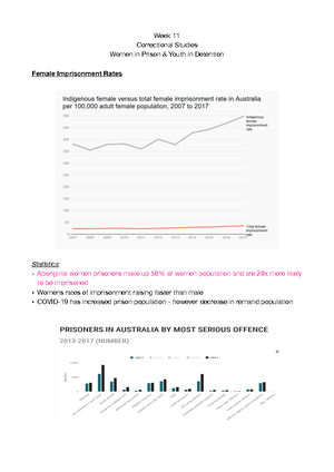 Week 8 Correctional Studies - Week 8 Correctional Studies International ...