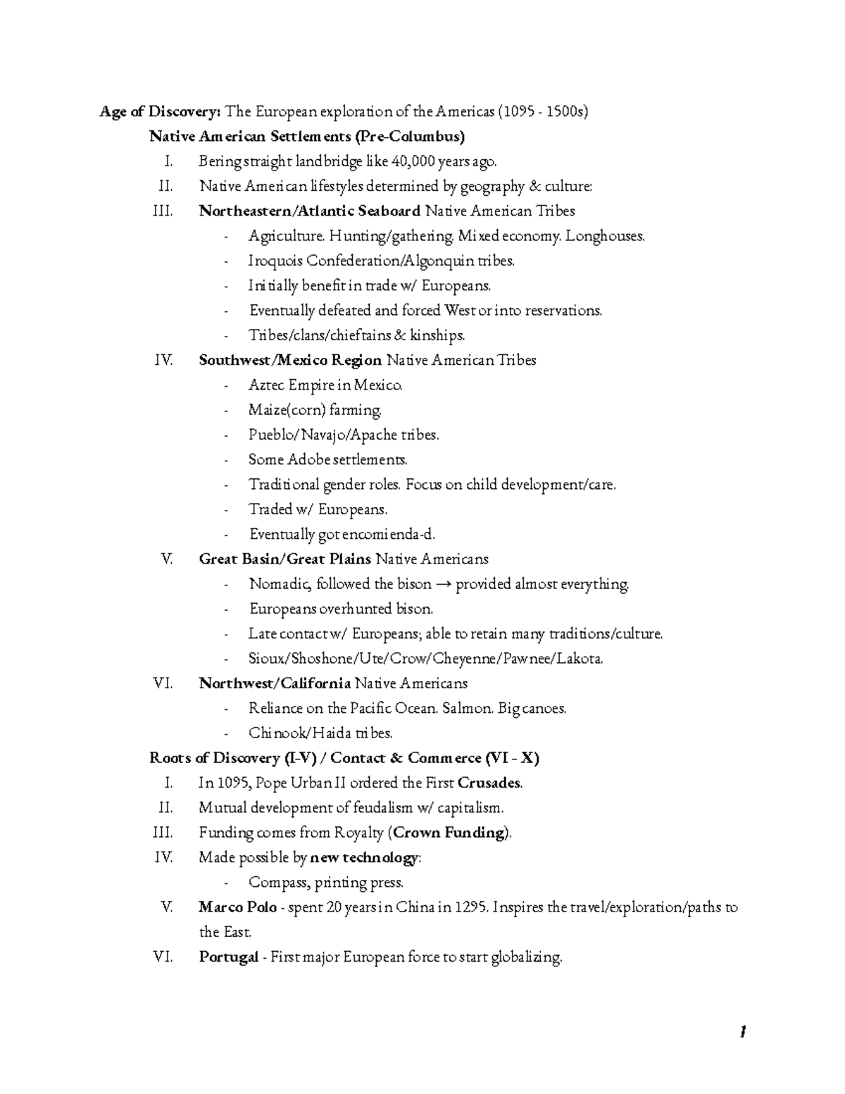 Pre-Columbus Native American Settlements - Age of Discovery: The ...