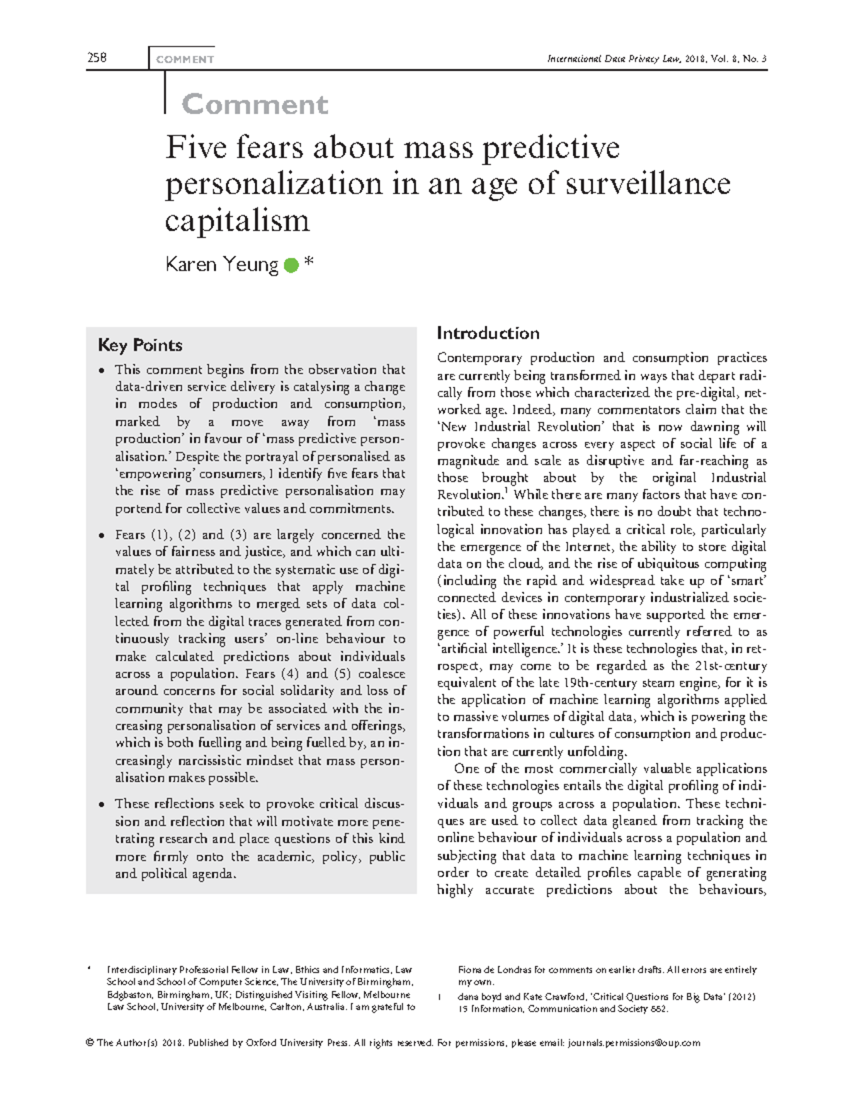 Five fears about mass predicti - Comment Five fears about mass ...