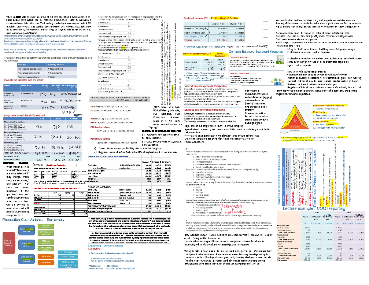 Ayb225 cheat sheet - Warning: TT: undefined function: 32 TRAD vs ABC: ABC improves accuracy of ...